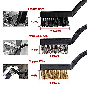 17 Pcs Car Interior Detailing Brush Set Wheel Brush Kit for Cleaning Weels, Interior, Leather, Air Vents, Emblems