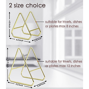 KITLAB Kitchen Organizer Rack, Dish Racks for Kitchen Counter, Drying Racks Holder for Cork Trivets, Dishes and Plates