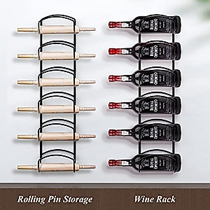 CANYAVE Towel Racks for Bathroom, Towel Rack Wall Mounted Bathroom Towel Holder, Towel Storage for Rolled Bath Shower Hand Towel, 3 Levels x 2pcs (Black)