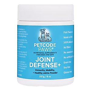 PETCODE PAWS Joint & Immunity Supplement for Dogs & Cats – Gluten-Free Joint Support Pet Nutrition with Multivitamin Blend – Premium Pet Supplies for Dogs Overall Well-Being & Immune Defense - 8 oz