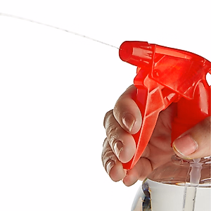 Juvale 6 Pack Empty Plastic Spray Bottles 16 oz – Bulk Red Squirt Water Sprayer for Hair, Cleaning Solutions, and Plants with Adjustable Nozzle and Misting Trigger