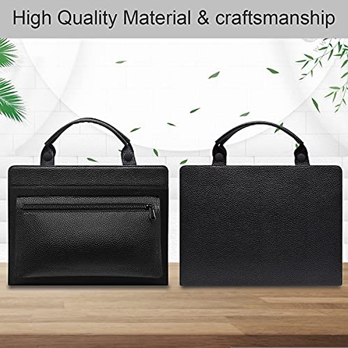 LiuShan 2 in 1 Protective Case + Portable Bag for 14" Lenovo Yoga 9i 14/ThinkBook 14s G2 ITL & Dell Inspiron 14 7490/Latitude 7410 7420 7430/Latitude 7410 7420 7430 2-in-1[Not fit Latitude 7400],Black