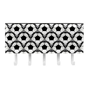 Self Adhesive Hooks Wall Mounted, Coat and Hat Hooks Rack, Football Soccer Towel Hanger Hook, Door Bathroom Kitchen Bathroom Decor