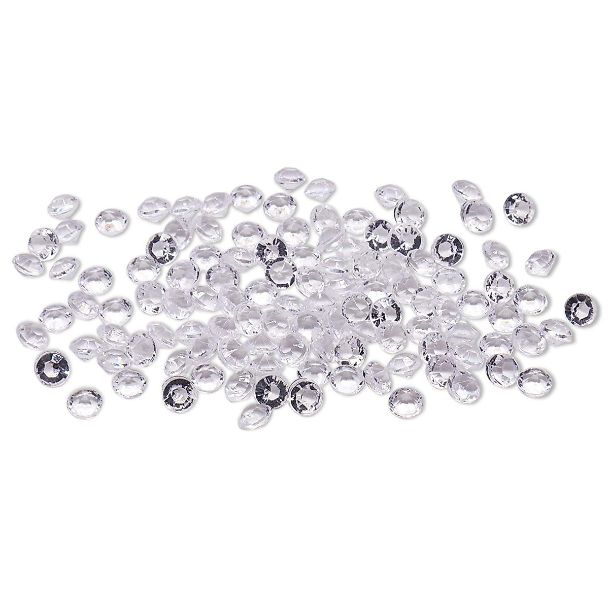 BIT.FLY 4.2mm 10000pcs Crystal Acrylic Diamond Vase Fillers for Table Scatter Wedding Event Party Decoration DIY Arts & Crafts Ice Rock Treasure Gems - Transparent