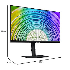 SAMSUNG 32" ViewFinity S60UA QHD 2K VA HDR10 AMD FreeSync Plat Monitor - 2560 x 1440 Resolution @ 75 Hz, 3000:1, HDMI + DisplayPort + USB Type-C with Height/Pivot/Tilt Adjustable Stand, WEPGPY