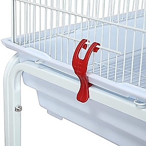 Yaheetech Open Playtop Parakeet Bird Cage for Parrots Cockatiels Conures Lovebirds Canaries Finches, Large Standing Bird Cage with Rolling Wheels