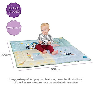 Taf Toys North Pole 4 Seasons Baby Play Mat and Infant Activity Gym with Music & Light. Thickly Padded Developmental Playmat, for Newborns and up. Designed to Encourage Baby’s Senses Development
