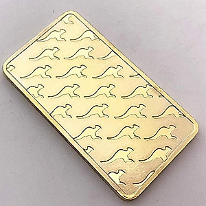 SUNYUANYI Australia 1 Ounce 99.99% Pure Gold Plated bar high Relief Replica Commemorative Coin Gold Bar Coin