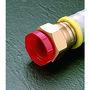 Caplugs 99394705 Plastic Threaded Plug for Flared JIC Fittings. PD-160, PE-LD, to Plug Thread Size 1-5/16-12", Red (Pack of 40)