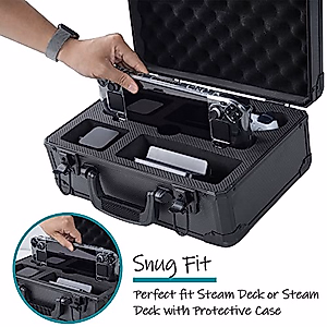 D DACCKIT Carrying Case for Steam Deck - Storage Case for Steam Deck Console & Accessories