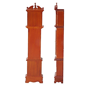 Snufeve 1:12 Miniature Doll House Furniture Miniature Floor Clock, Doll House Clock, for Dining Room Children Kids for Doll House Accessory