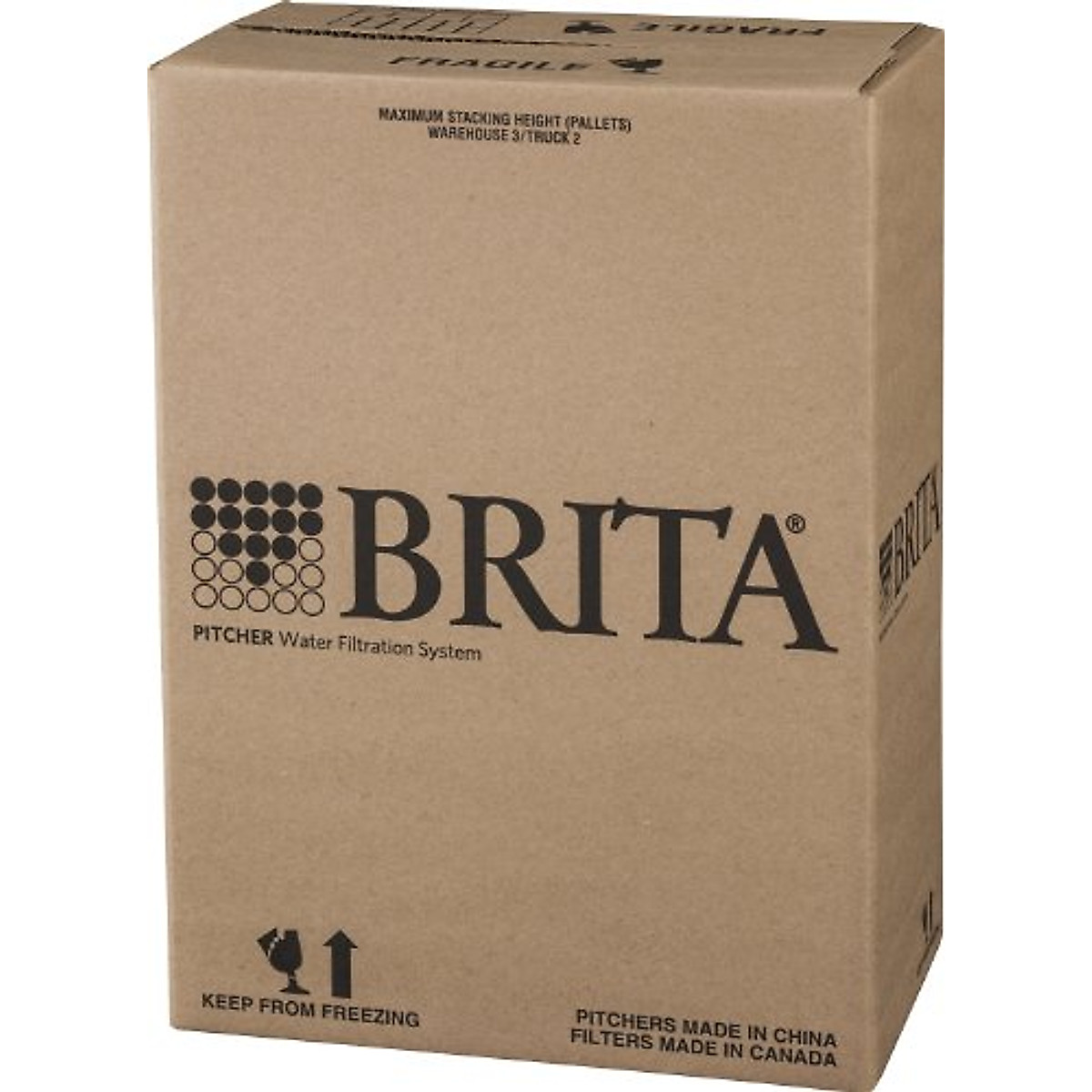 Brita Small 6 Cup Water Filter Pitcher with 1 Standard Filter, BPA Free – Space Saver, White