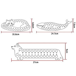 3Pcs Floss Organizer Embroidery Shelf, Cute Animal Shape Embroidery Floss Organizer,Thread Organizers for Cross Stitch Embroidery Thread Holder