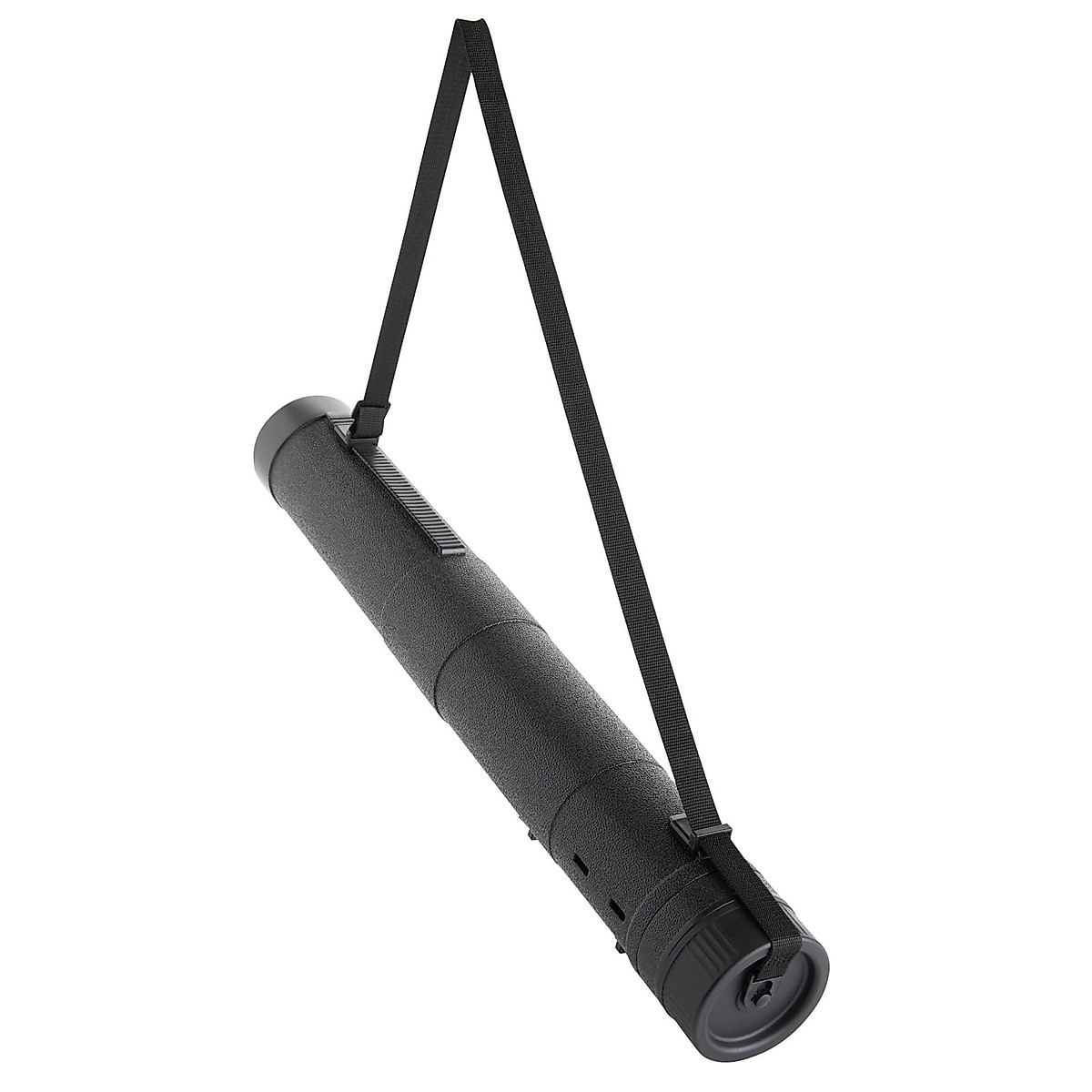 Juvale Poster Tube with Strap, Black Expandable Storage Tube, Holder, Container for Posters, Blueprints, Artwork, Map (30 to 49 Inches)