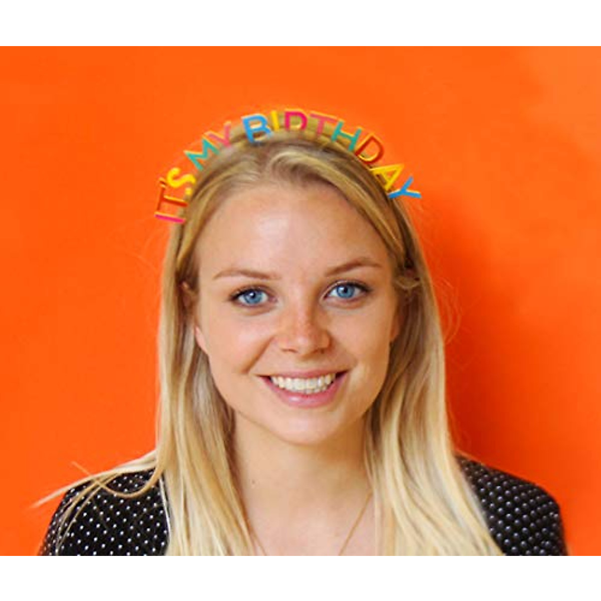 Talking Tables RAIN Rainbow 'It's My Birthday' Alloy Headband, One, Multicolor