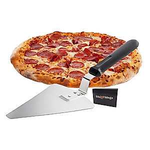 Bits N Things 13.25" Extra Large Pizza/Pie/Cake Server with Black Offset Handle - Pack of 1