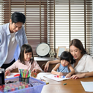 Kolewo4ever 24 Pack Classroom Storage Baskets Pencil Organizer Bins 13.5 x 10 x 3 Inch Paper Trays Organizer Basket Plastic Book Baskets for Classroom Library Organizer