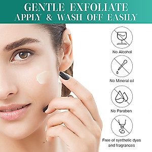 PROYA Facial Peels for Oil Skin, Contains Double AHA, Salicylic Acid, Azelaic Acid, with BASF Controlled Release Technology, Gentle Facial Exfoliator for Blackheads, Large Pores, Wrinkles & Fine Lines, Deep Cleanser 2.7 oz