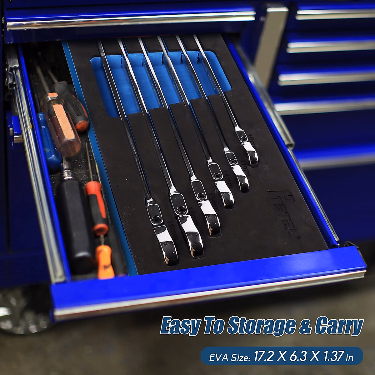 PTSTEL Ratcheting Wrench Set, Extra Long Double Box End Wrench Set，Flex-Head Metric Spanner Set, 6 Piece 72-Tooth Ratcheting Wrench Kit, 8-19mm (6, 8-19mm)