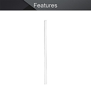 Fielect 4Pcs Clear Acrylic Round Rod Standard Plexiglas PMMA Bar Tolerance for DIY 6mm Diameter 250mm Height