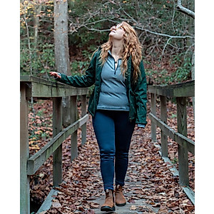 Avalanche Women's Long Sleeve Lightweight Partial 1/4 Zip Running Top Stripe Berry L