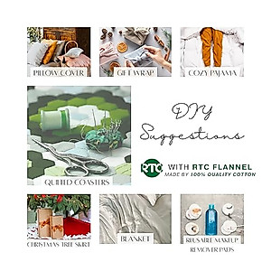 RTC Fabric 100% Cotton Solid Flannel, Lime Green Cut by The Yard