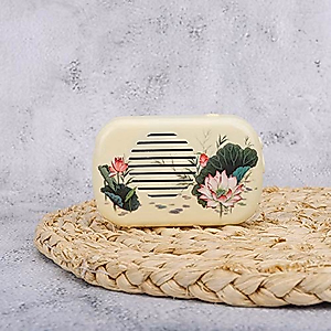 Zerodis Mini Buddha Music Player Machine Buddhist Chanting Player Praying Song with 22 Buddhist Songs(Jujube Red)(Milky White)