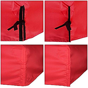 Yescom 117"x117" Canopy Top Replacement Y0049707 Red for Smaller 10'x10' Single-Tier Gazebo Cover Patio Garden Outdoor
