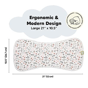 KeaBabies Diaper Caddy Organizer and 5-Pack Organic Burp Cloths Baby Girl, Boy - Baby Organizer for Nursery - Large Burping Cloths for Babies - Car Storage Organizer - Baby Burp Cloths for Girls