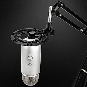 Blue Yeti Shock Mount, Alloy Shockmount Reduces Vibration Noise Matching Mic Boom Arm, Compatible for Blue Yeti and Yeti Pro Microphone by YOUSHARES