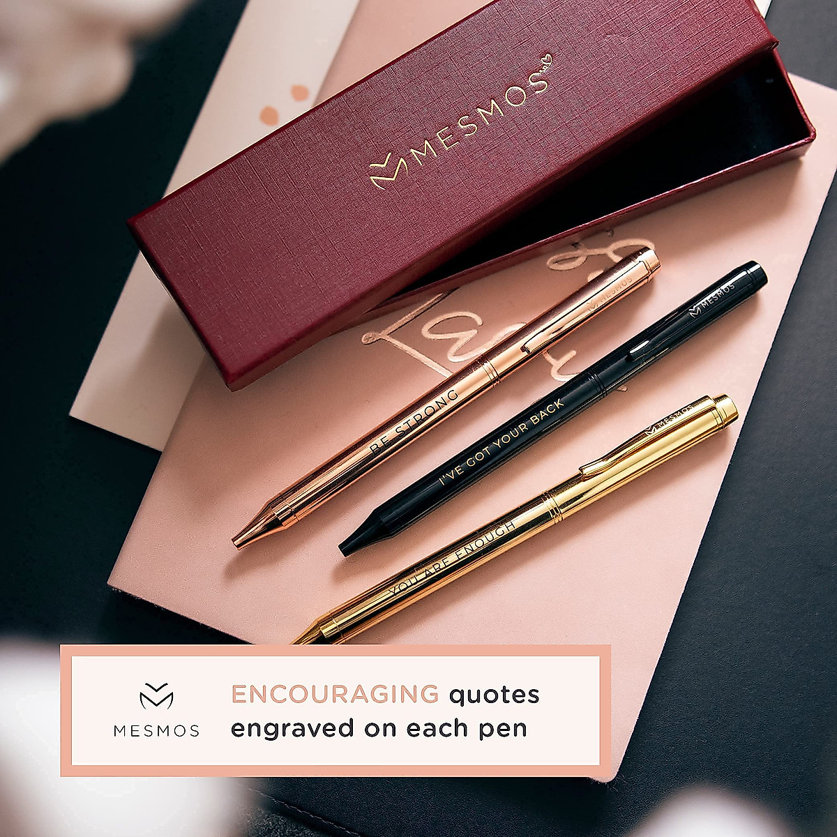 MESMOS Cute Webcam Covers Bundled with Fancy Pen Set of 3 - Daily Office Essentials