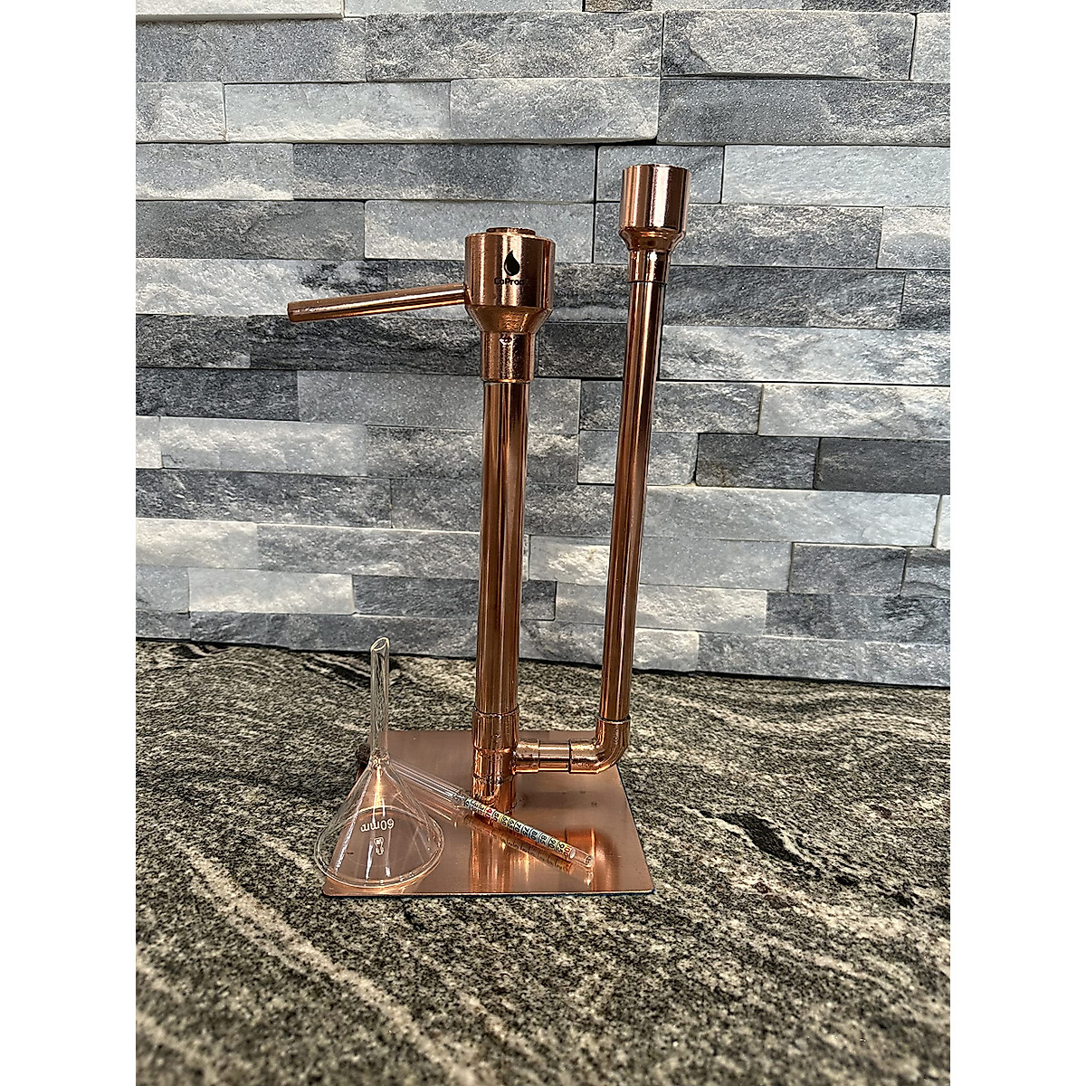 CoProof Copper Proofing Parrot Heads for Air Still Distilling 100% Lead Free,Brewing Beer, Moonshine, Tequila with Funnel and Hydrometer