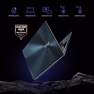 ASUS ZenBook Pro Duo 15 UX582 Laptop, 15.6” OLED 4K Touch Display, i7-12700H, 16GB, 1TB, GeForce RTX 3060, ScreenPad Plus, Windows 11 Home, Celestial Blue, UX582ZM-AS76T