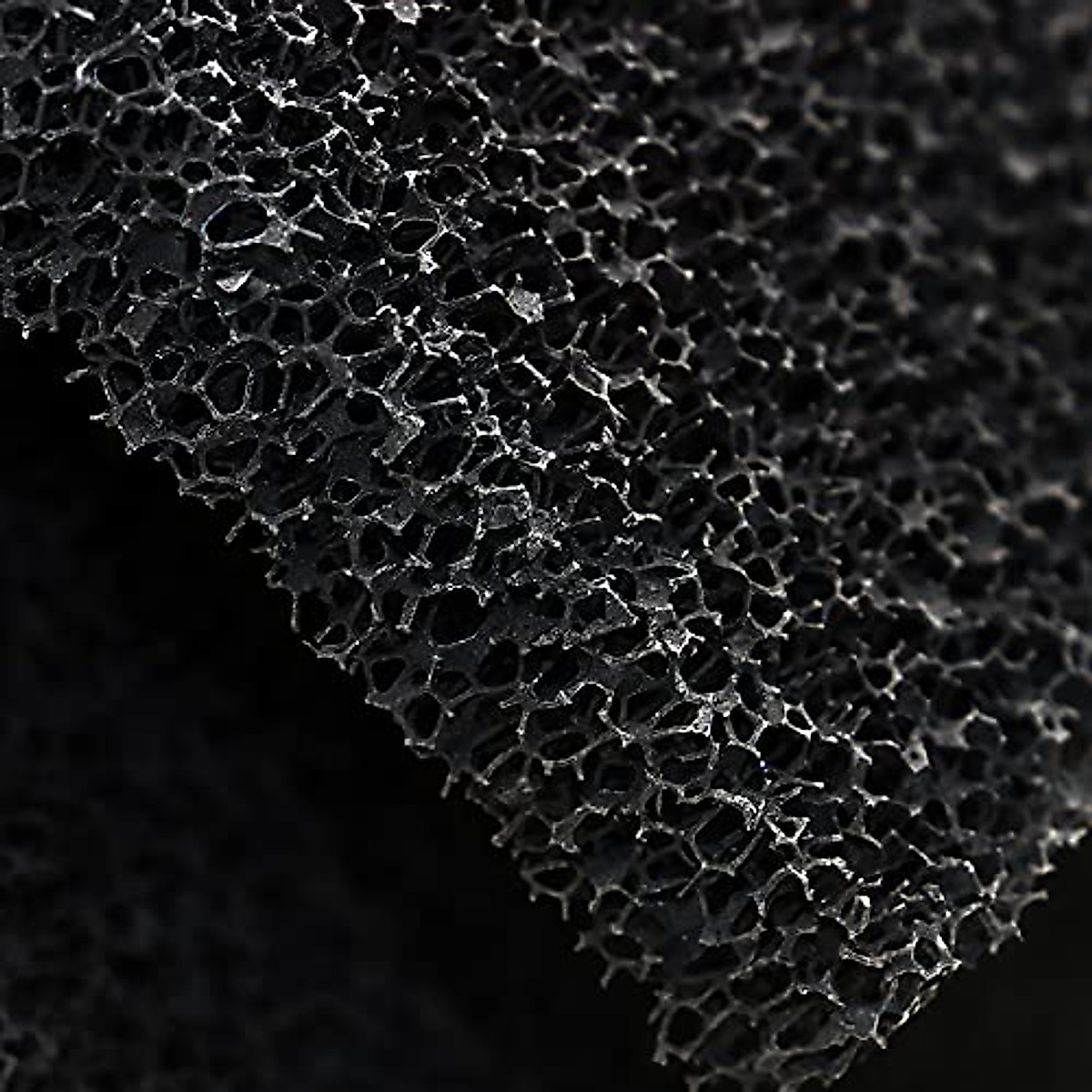 Cut to Fit Activated Carbon Media Pad Pre Filter, Sponge Filter Carbon for Aquarium Fish Tank Pond Reef Canister (36 x 12 x 0.4 inch 1pcs)