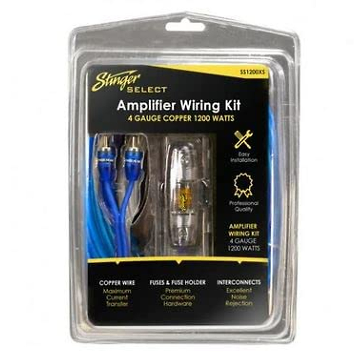 Stinger SS1200XS 4-Gauge Mini-ANL Amp Installation Kit