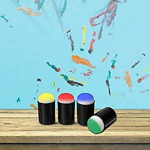 40 Pcs Finger Sponge Daubers with Storage Box for Painting Chalk Ink Card Making Drawing