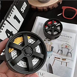 Case Cover for Apple AriPods Pro, AriPods Car Wheel Case Compatible with Apple AriPods 1 Earbuds Accessories for Apple AriPods 2 (AirPods Pro,Red)