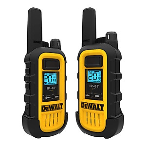 DEWALT DXFRS300 1 Watt Heavy Duty Walkie Talkies (2 Pack) and Be Smart Get Prepared 110 pc First Aid Kit