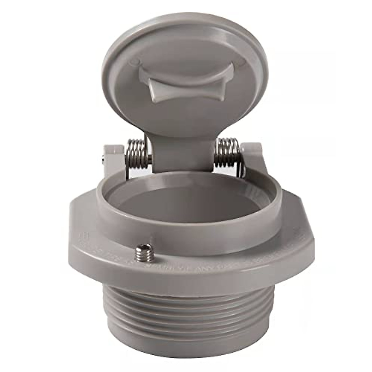 ATIE Pool Free Rotation Snap-Lock Vacuum Vac Lock Safety Wall Fitting W400BLGP for Most Zodiac, Hayward, Pentair Suction Pool Cleaners (Light Gray)