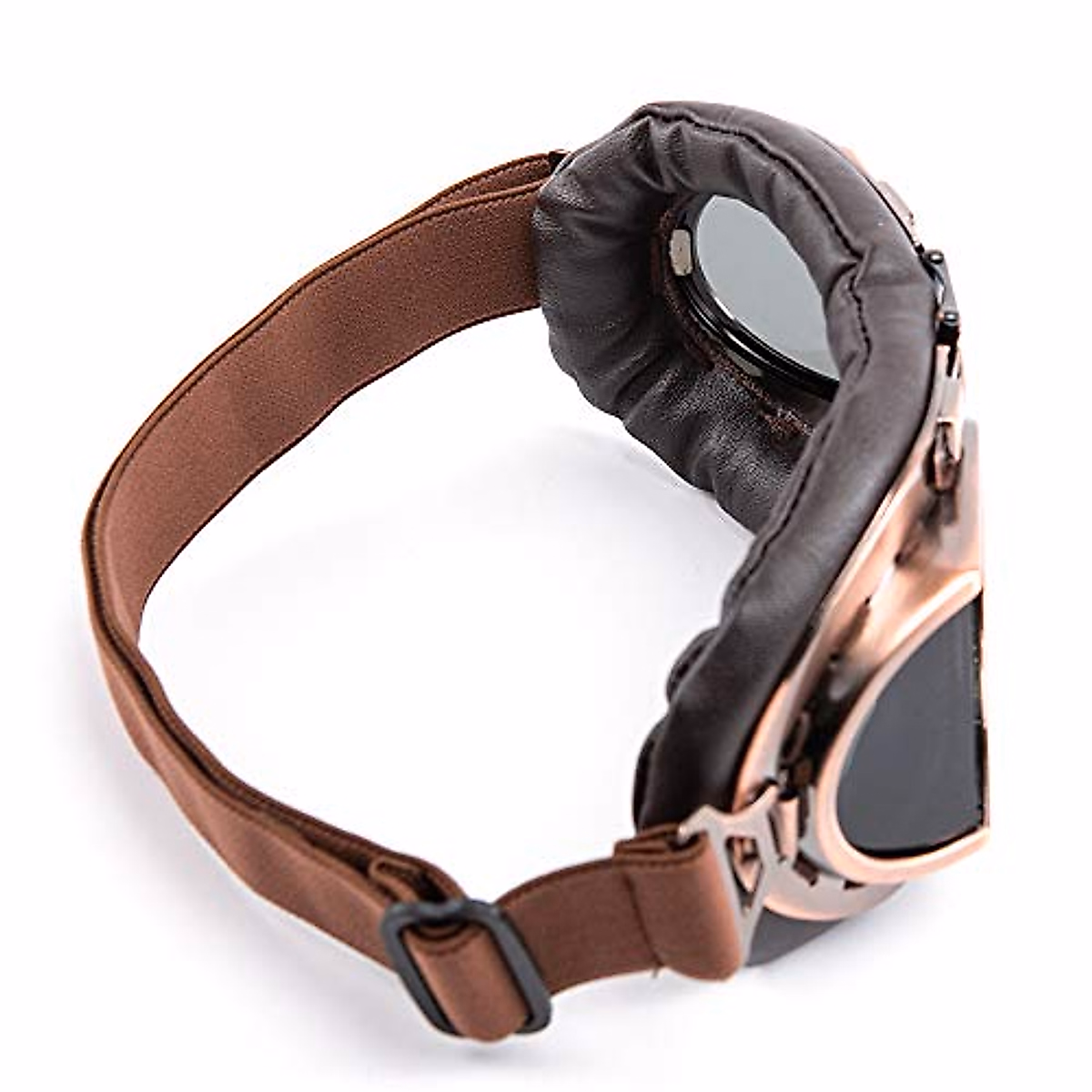 evomosa Motorcycle Goggles Vintage Pilot Style Cruiser Scooter Goggle Outdoor Sand Goggles Bike Racer Cruiser Touring Eyewear for Half Helmet