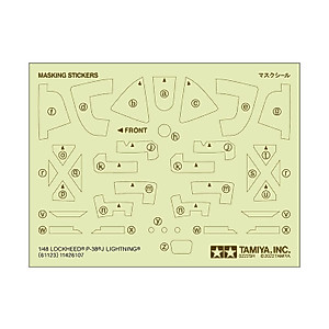 TAMIYA 1/48 Lockheed P-38 J Lightning TAM61123 Plastic Models Airplane 1/48