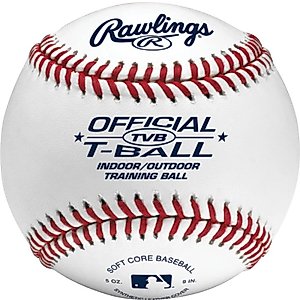 Rawlings | Official T-Balls | TVB | Youth/6u | 12 Count | Sponge Rubber Core | Indoor/Outdoor