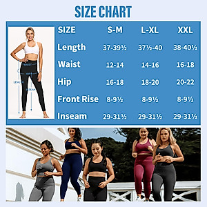 Sundwudu 5 Pack Leggings for Women Tummy Control, Soft High Waisted Black Yoga Pants for Workout Reg & Plus Size
