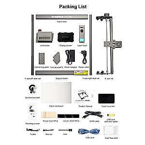 ATOMSTACK Laser Engraver S10 Pro, 10W Output Power Engraving Cutting Machine with 0.06 * 0.08mm Dual Compressed Spot for Wood and Metal, Acrylic, Leather, Black