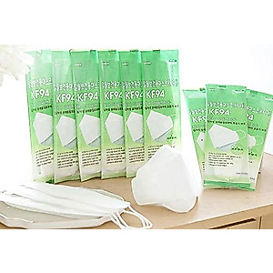 [10-Pack] ILWOUL 3D Contour KF94 Face Mask Anti-Fog & Anti-Slip [Disposable][Made in Korea]