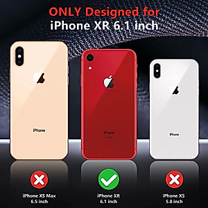 YmhxcY for iPhone XR Case iPhone XR Phone Case with [2 Pcs] EPU Flexible Screen Protectors,[Shockproof] [Dropproof] Protection Cover for Apple iPhone XR 6.1"-Yellow