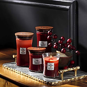 WoodWick Medium Hourglass Scented Candle | Cinnamon Chai | with Crackling Wick | Burn Time: Up to 60 Hours