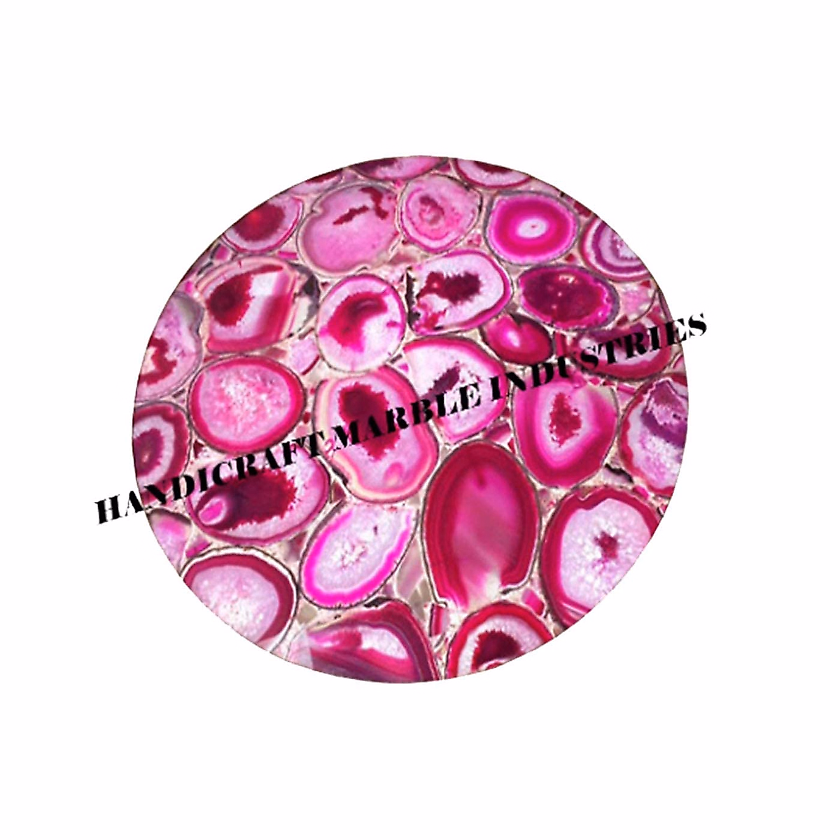 Pink Agate Round Coffee Table, Counter Top, Agate Table, Stone Coffee Table, Agate Table Top, Agate Coffee Table, Customized Agate Table
