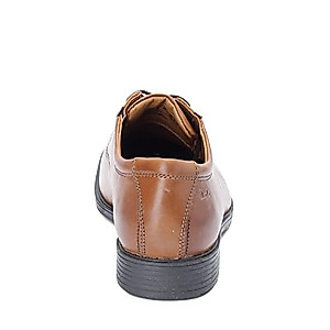 Clarks Men's Tilden Walk Oxford, Dark Tan Leather, 12 Wide