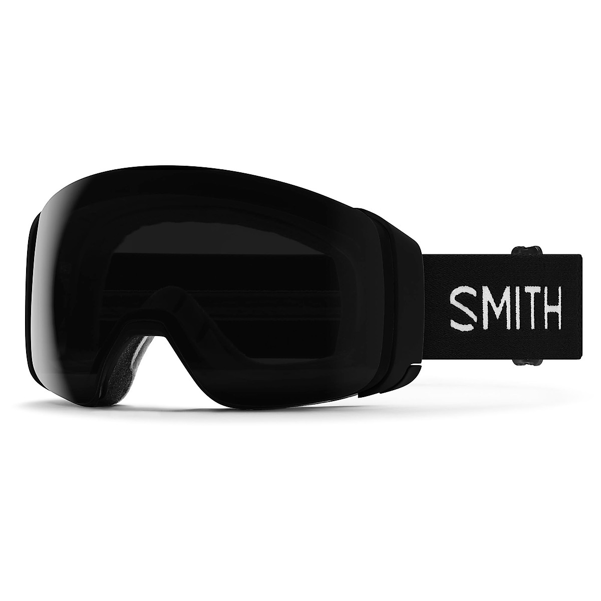 SMITH 4D MAG Goggles with ChromaPop Lens – Performance Snowsports Goggles with Easy Lens Change Technology for Skiing & Snowboarding – for Men & Women – Black + Sun Black Lens